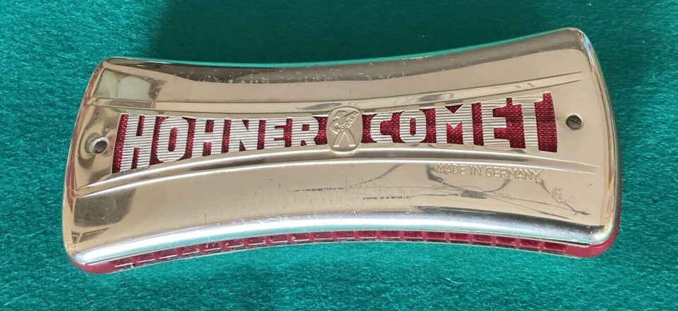 "COMET" NO. 3427 CURVED TWO SIDED TREMELO HARMONICA "C/G" BY M. HOHNER ...