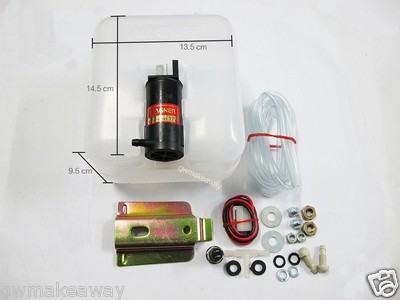 Universal Windshield Washer Bottle 13.5 x 14.5 x 9.5 cm pickup Car 12v ...