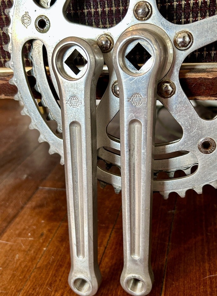 Zeus Competition Crankset 170 9/16 Vintage Bike Square Taper Cranks ...