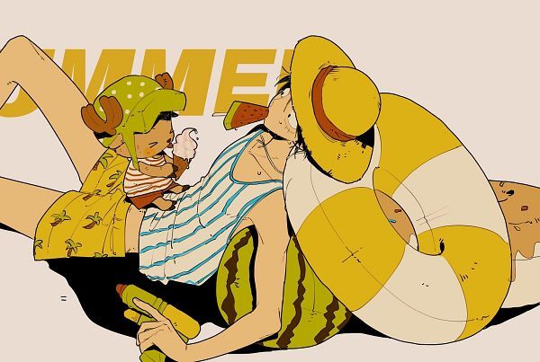 ONE PIECE monkey d luffy tony chopper _ antlers Custom Gaming Mat Desk ...