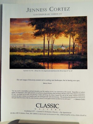 JENNESS CORTEZ ART PIECE VTG ORIG 1998 ADVERTISEMENT | eBay