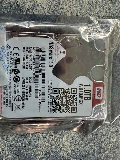 1TB Western Digital Red Plus WD10JFCX 5400RPM 2.5" SATA III ...