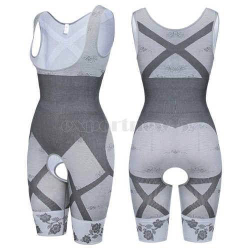 Mens Full Body Shaper Compression Slimming Suit Shapewear Waist Trainer ...