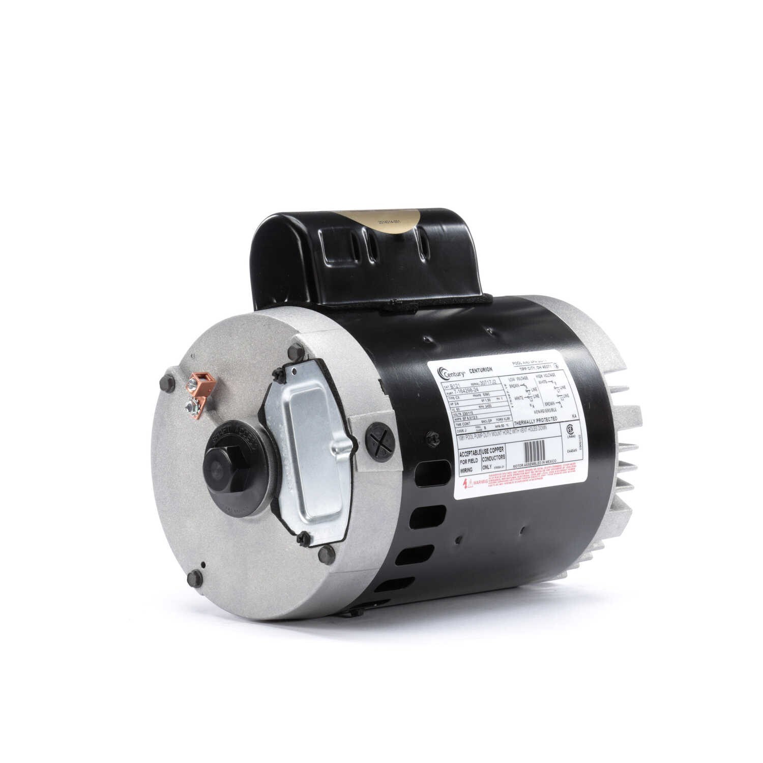 Century B121 Electric Motor 3/4 HP 3600 Rpm 1-PH 115/230 Volt 56C Frame ...