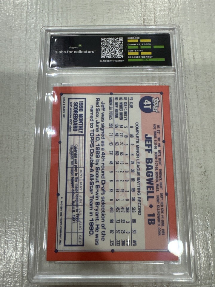 1991 Topps Traded - Jeff Bagwell #4T | eBay UK