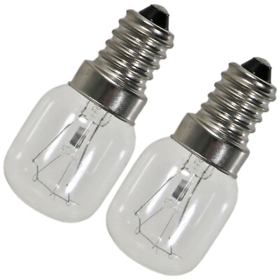2 x Lamp Light Bulb for Indesit Howdens Lamona Oven Cooker E14 SES 25w ...