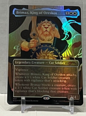 MTG - Secret Lair SLD - Rule the Room Brimaz, King of Oreskos 497 Foil ...