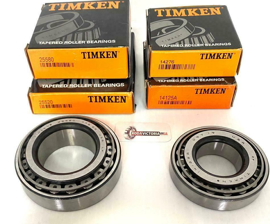 TIMKEN 25580 25520 14125A 14276 Bearing Replacement Set for 7000-lb ...