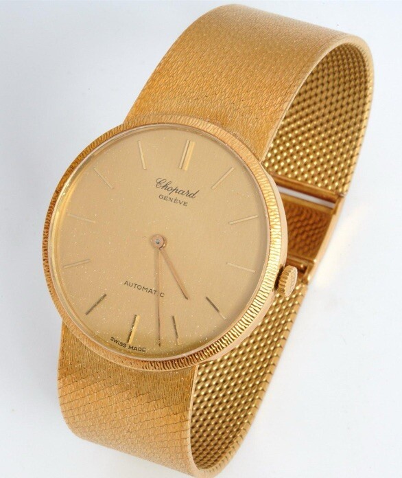 Vintage Chopard Men’s 18k Gold 750 Wristwatch 1038 With Box Watch Runs Automatic | eBay