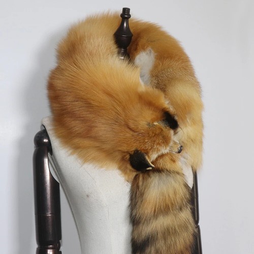 Party Luxury Women Real Winter Fur Scarves One-Piece Collar Warm Soft ...