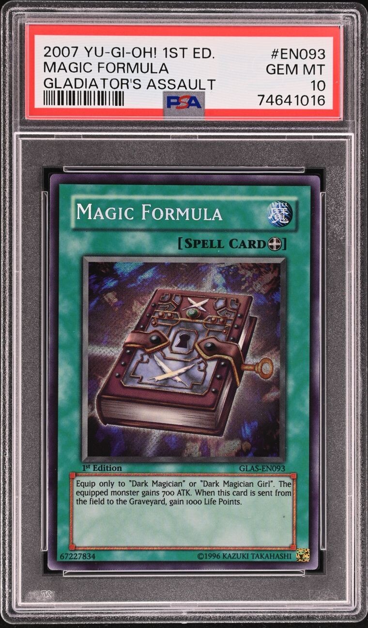 PSA 10 Magic Formula GLAS-EN093 1st Ed Yu-Gi-Oh! GEM MINT | eBay