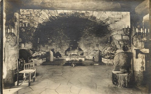 c1920 RPPC Postcard Fireplace Hermit's Rest Rim Drive Grand Canyon AZ ...