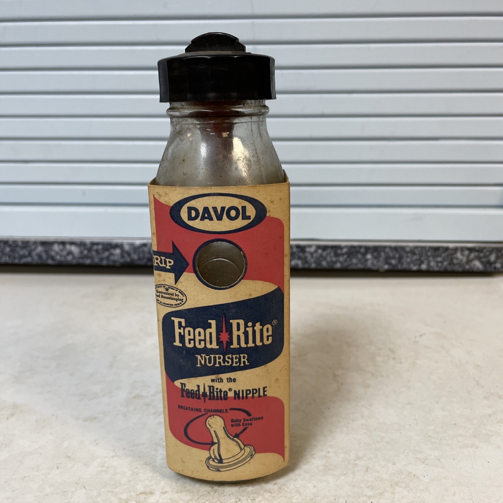 Vintage Davol Feed Rite Nurser 8oz. Baby Bottle | eBay