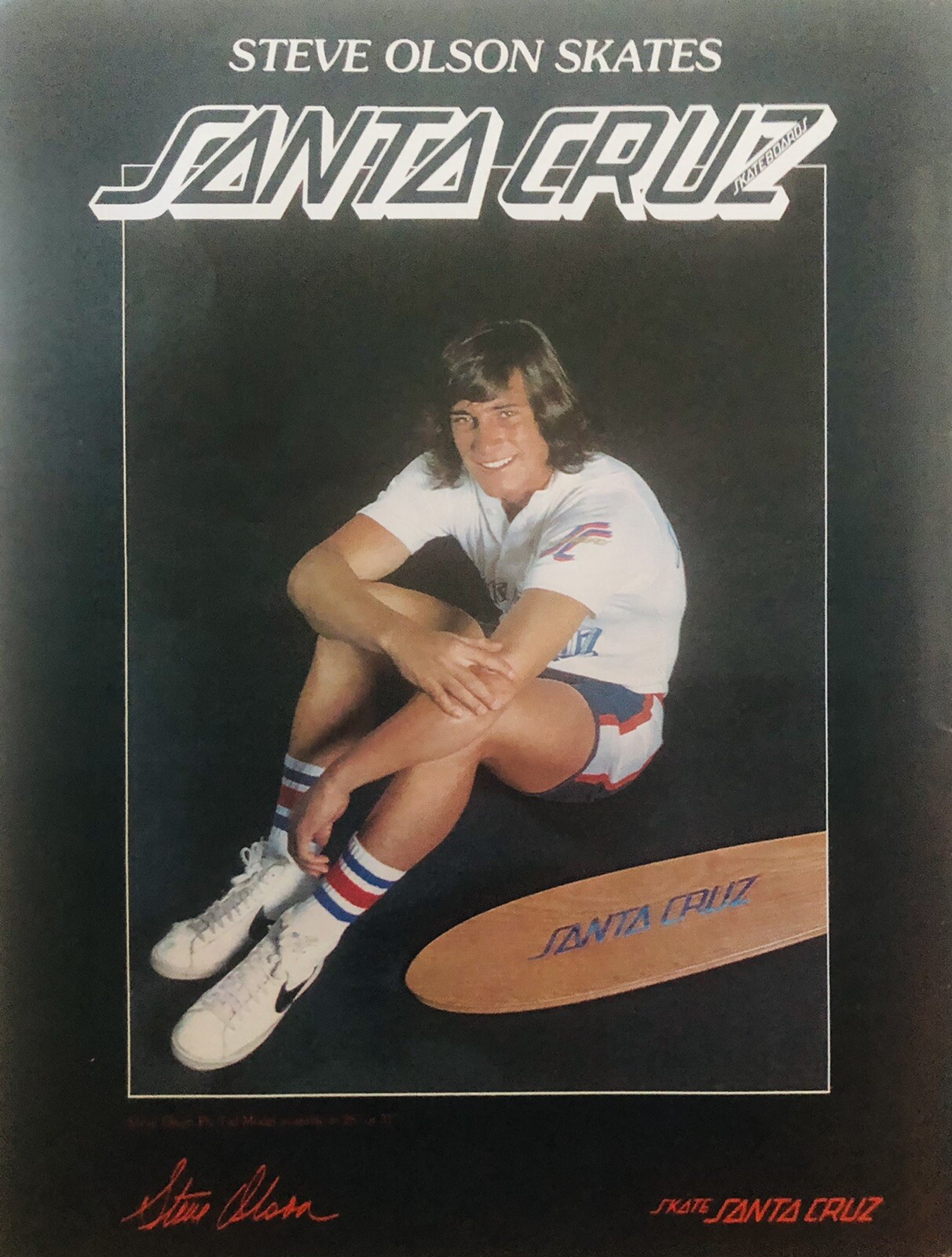 Santa Cruz Skateboard Print Ad Steve Olson Skateboard Original 1978 Ad ...