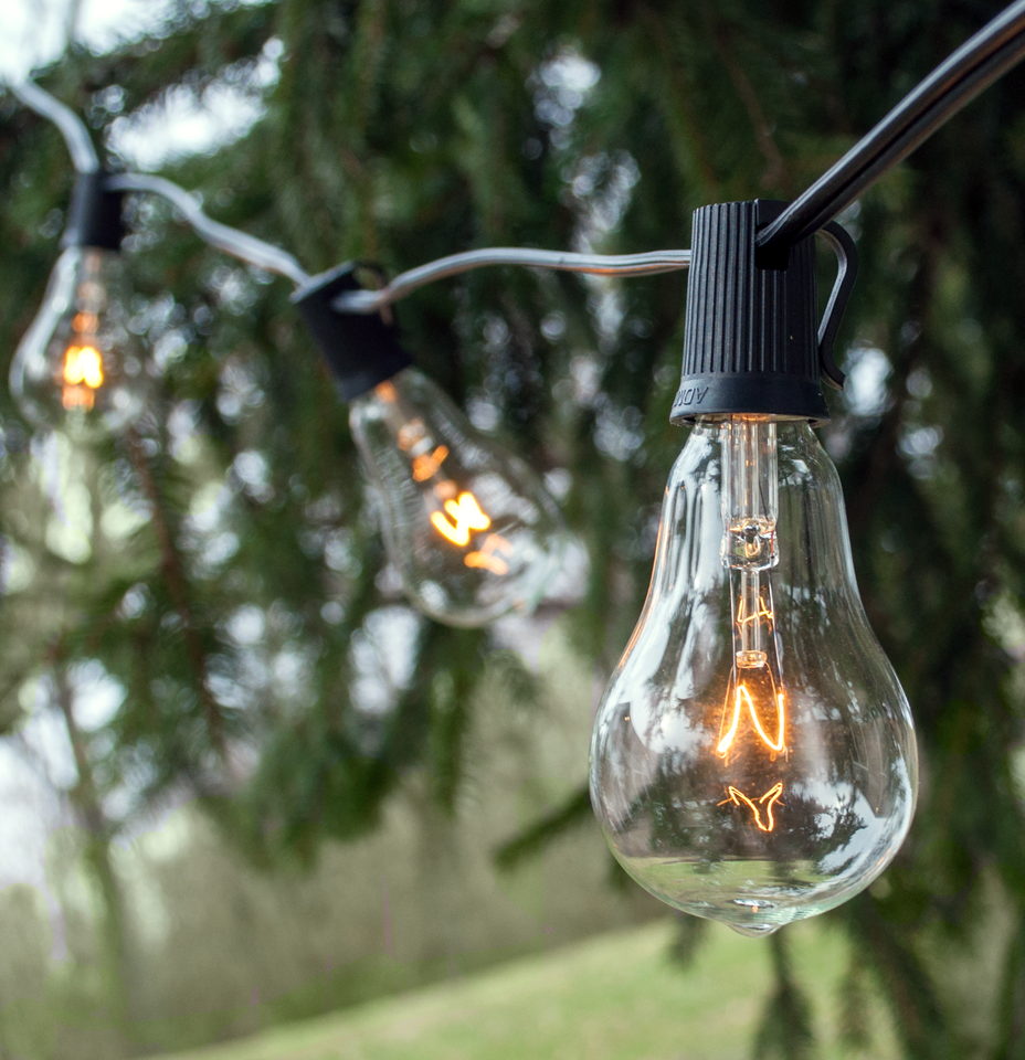 Vintage Edison Filament Outdoor Patio String Lights 100, 50, and 25 ...