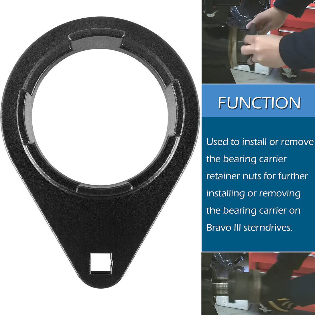 Bearing Carrier Retainer Nuts Installs & Removes Tool for Mercruiser ...