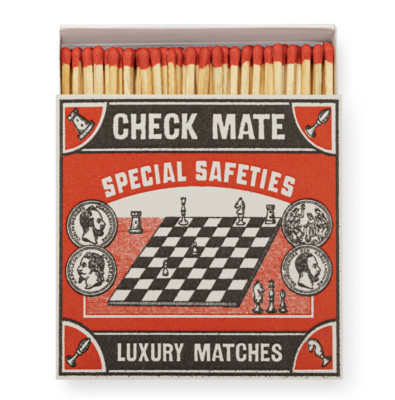 Chess Luxury Giant Matches, Check Mate Match Box Long Matches, Candle ...