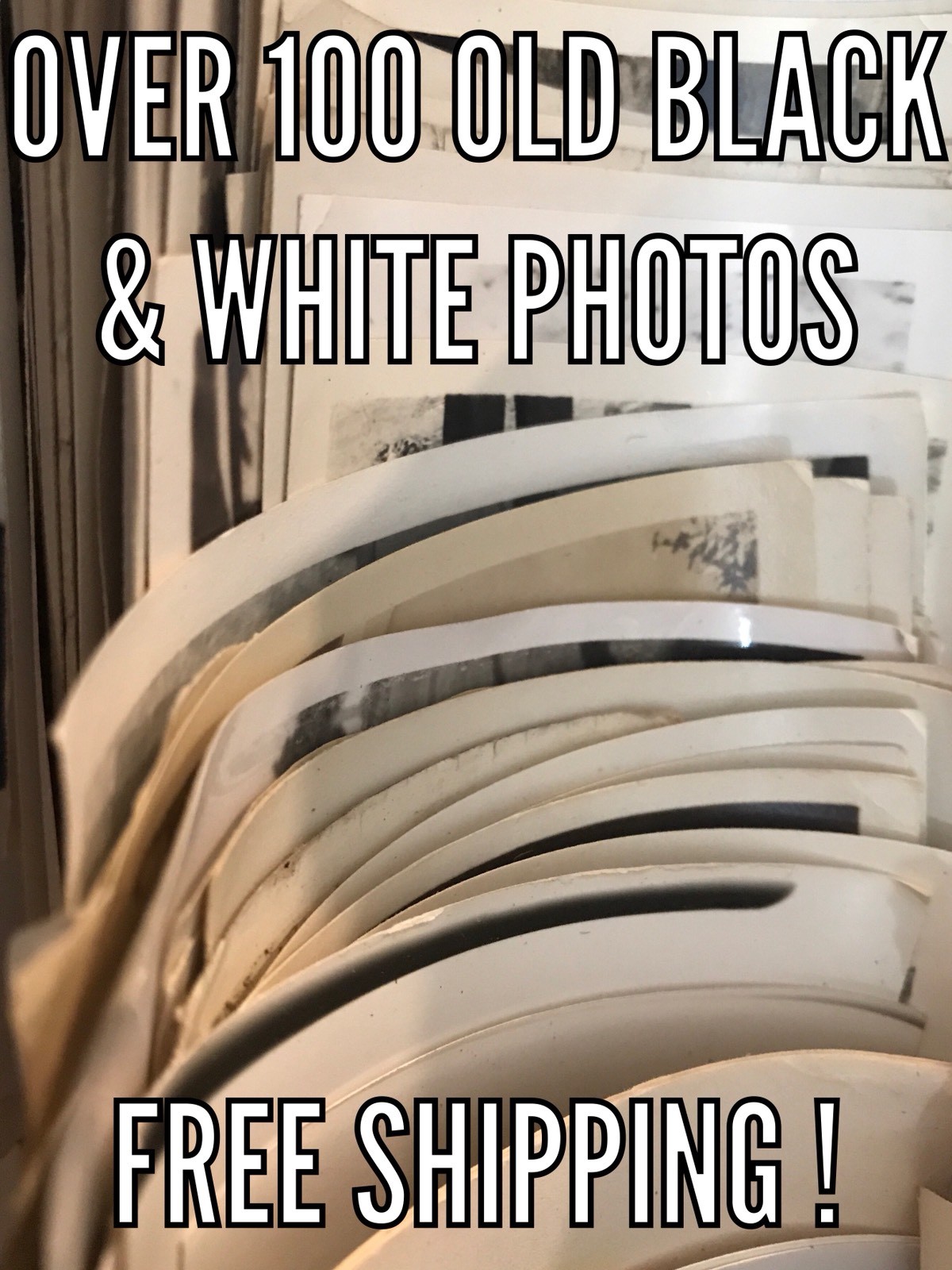 100 + RANDOM Old Photos Lot Vintage BLACK & WHITE Photographs Snapshots ...