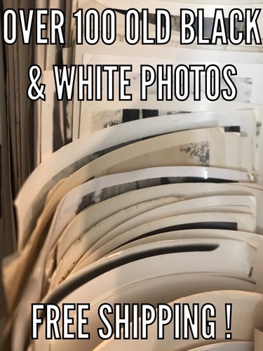 100 + RANDOM Old Photos Lot Vintage BLACK & WHITE Photographs Snapshots ...
