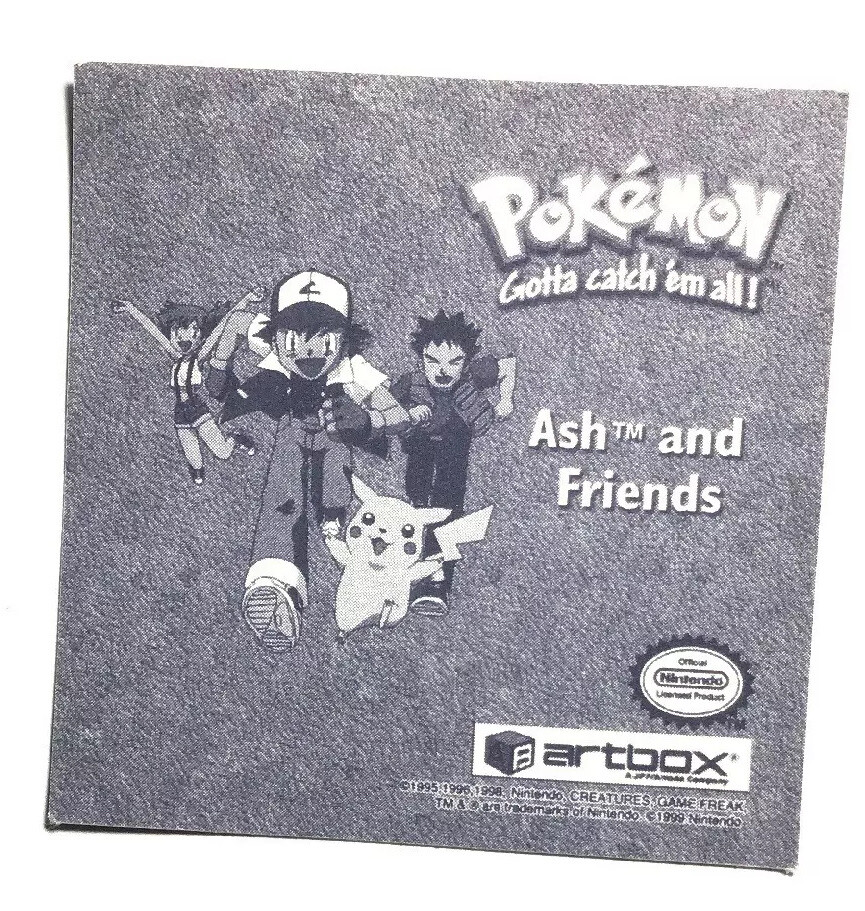 Ash and Friends PR12 Pokemon Artbox Sticker Prizm Series 1 1999 | eBay