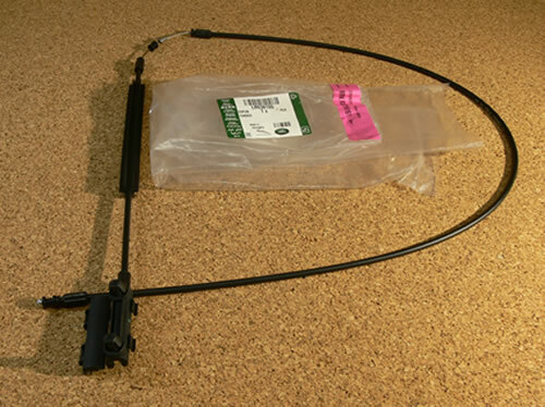 GENUINE LAND ROVER HOOD CONTROL CABLE RANGE ROVER 13 ON SPORT 14 ON ...