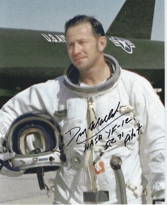 DON MALLICK Test Research Pilot NASA Signed 8 x 10 Photo FREE SHIPPING ...