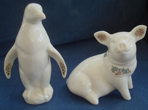 Lenox China Jewels Penguin & Pig Figurines | eBay