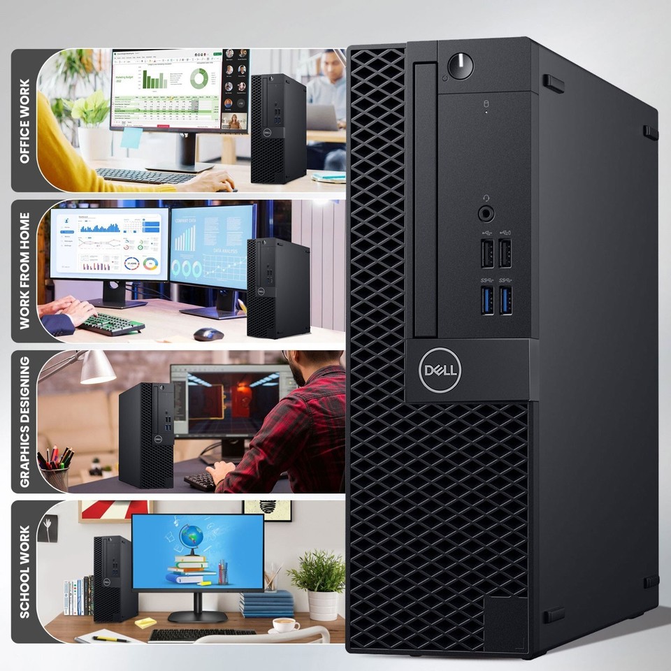 Dell OptiPlex 3070 Desktop PC Intel i5-9th 32GB Ram 512GB SSD Wi-Fi ...
