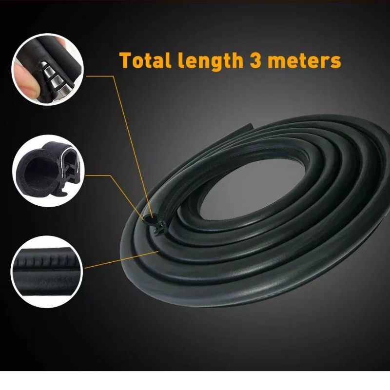 Universal Weatherstrip Door Window Trunk Hood Edge Trim Car Rubber Seal ...