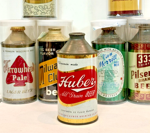 Huber Cone Top Beer Can 169-20 | eBay