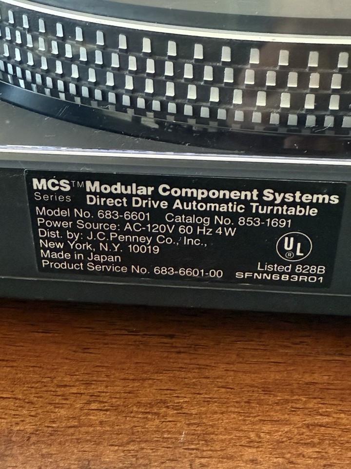 MCS 6601 DIRECT DRIVE AUTOMATIC TURNTABLE TESTED WORKS MADE IN JAPAN | eBay