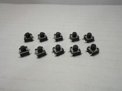 10x Pack Lot 6 x 6 x 6 mm Push Touch Tactile Momentary Micro Button ...