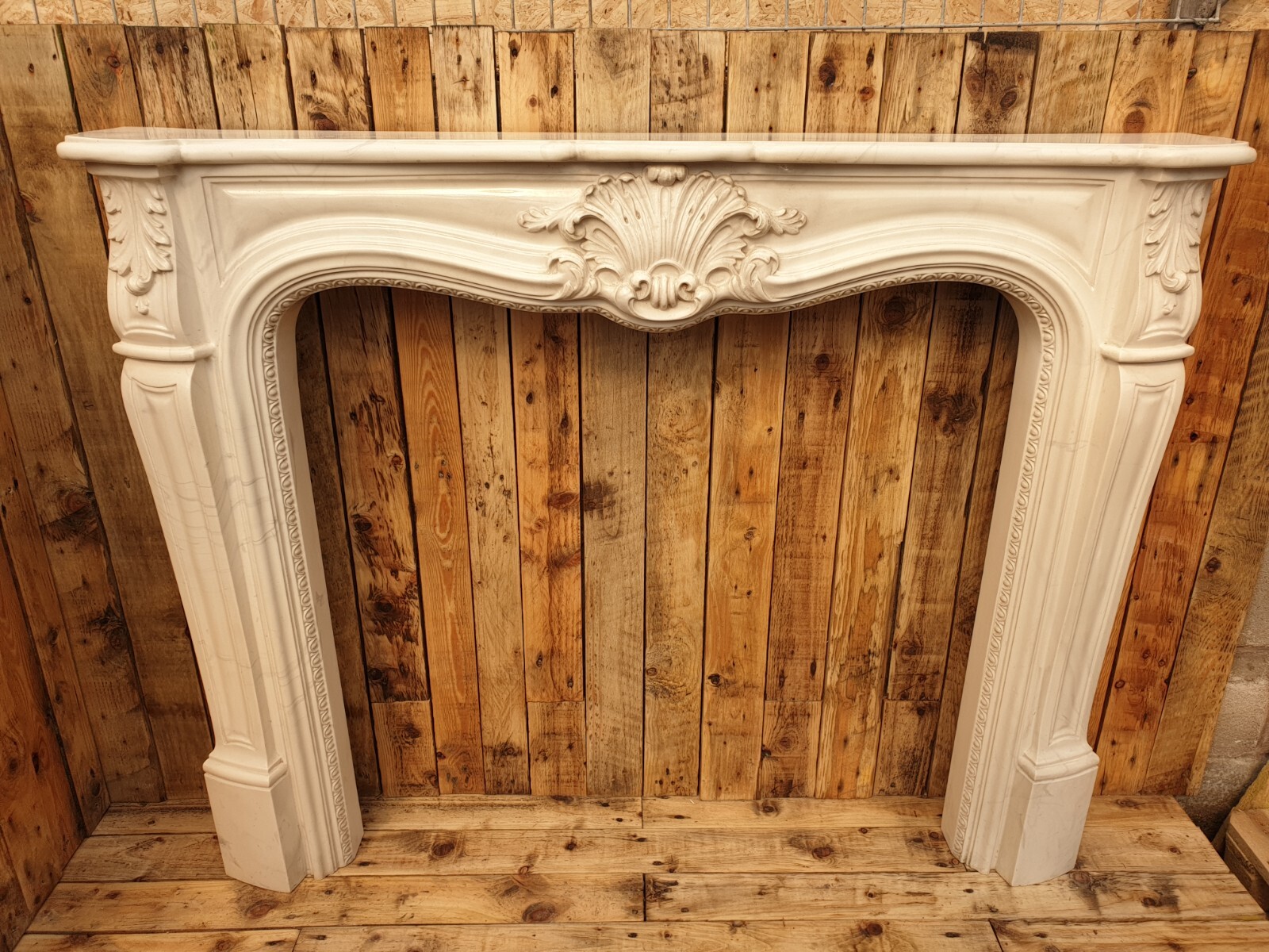 French Louis Marble Effect Resin Fire Surround | eBay