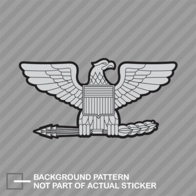 Rank Colonel Eagle Shaped Sticker Decal Vinyl insignia | eBay