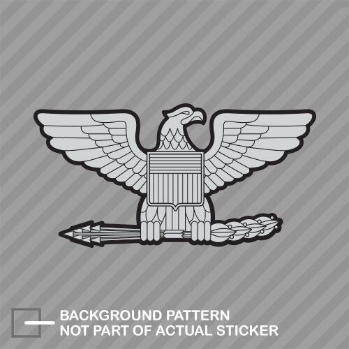 Rank Colonel Eagle Shaped Sticker Decal Vinyl insignia | eBay