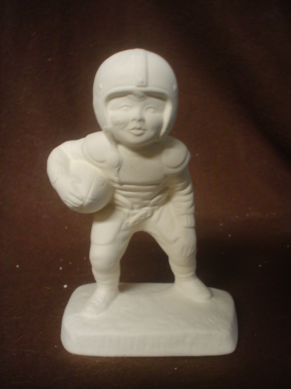 E652 - Ceramic Bisque 5" Standing Football Player Figurine - Ready to ...
