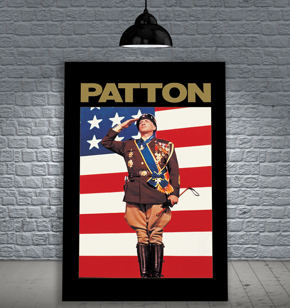 PATTON 1970 FRAMED MOVIE POSTER PRINT CINEMA A1 & 60X40 CM | eBay