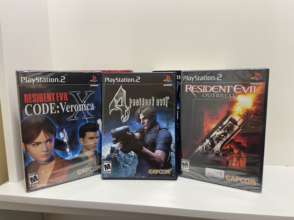 Resident Evil The Essentials PS2 Set – RE4 Open, Code Veronica ...