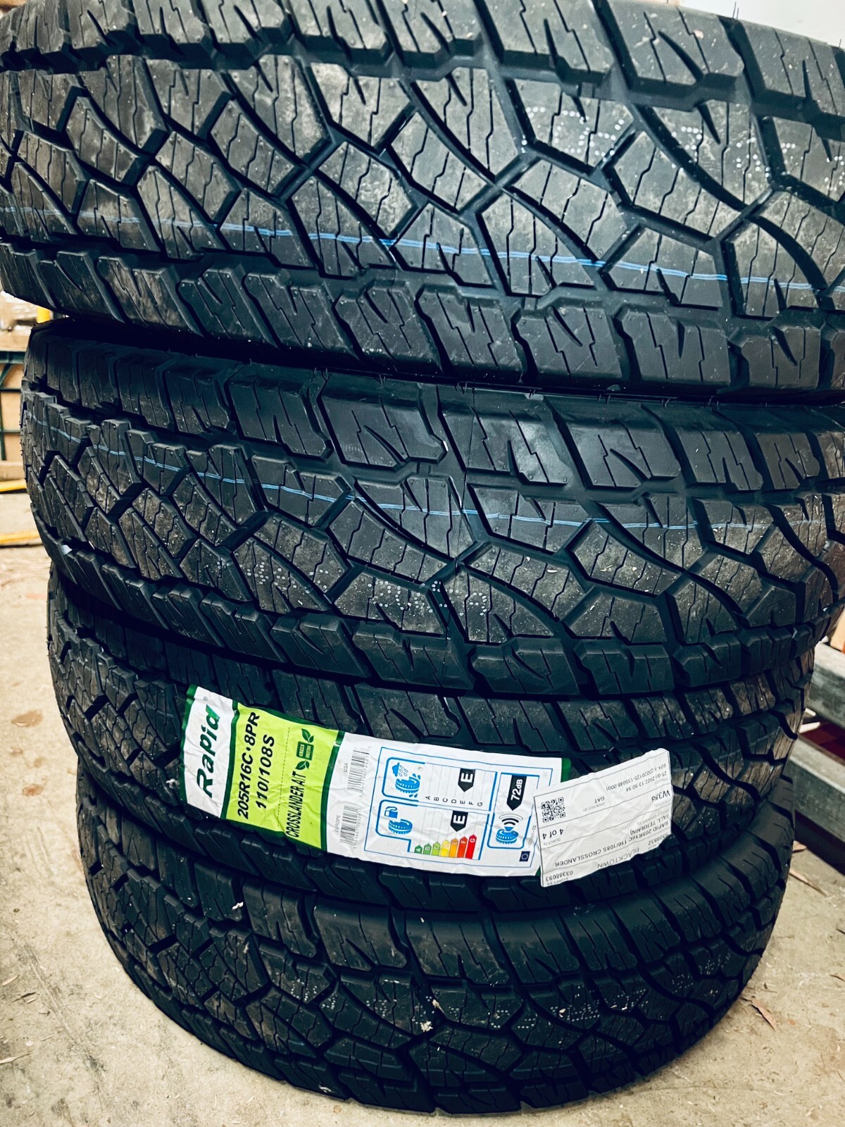 1 x 205R16C INCH RAPID TYRE 110/108S ALL TERRAIN | eBay Australia