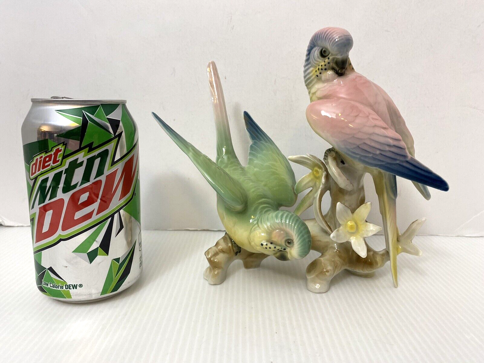 Wilhelm Rittirsch Dresden Porcelain Parakeet Parrot Bird Figurine Not ...