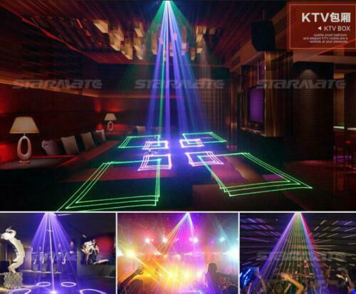 Remote Full Color 3D Animation RGB 500mW Effect Laser DJ Christmas ...
