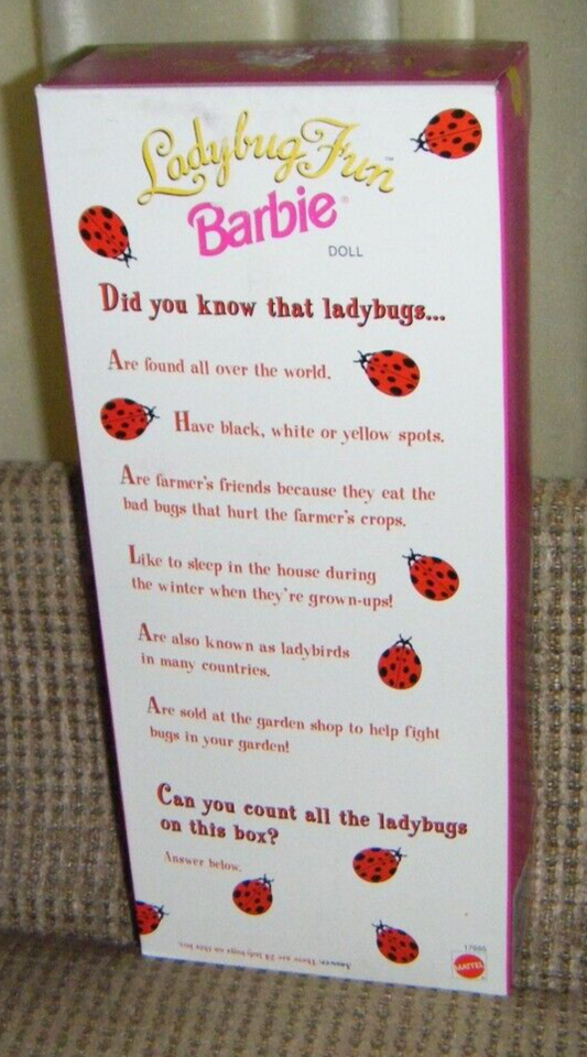 1997 LADYBUG FUN BARBIE DOLL MIB Mattel #17695 | eBay