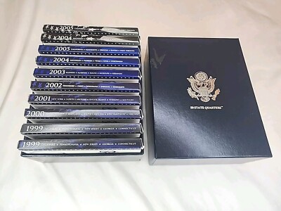 50 State Quarters 1999-2005 Complete US Mint Proof Set Boxed And Silver ...
