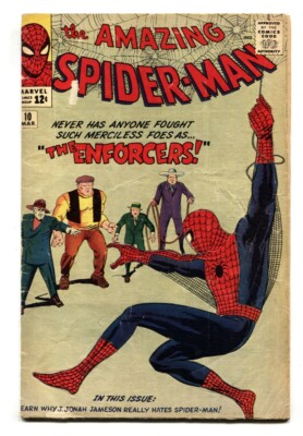 Amazing Spider-Man #10 First appearance of The Enforcers-Steve Ditko-vg ...