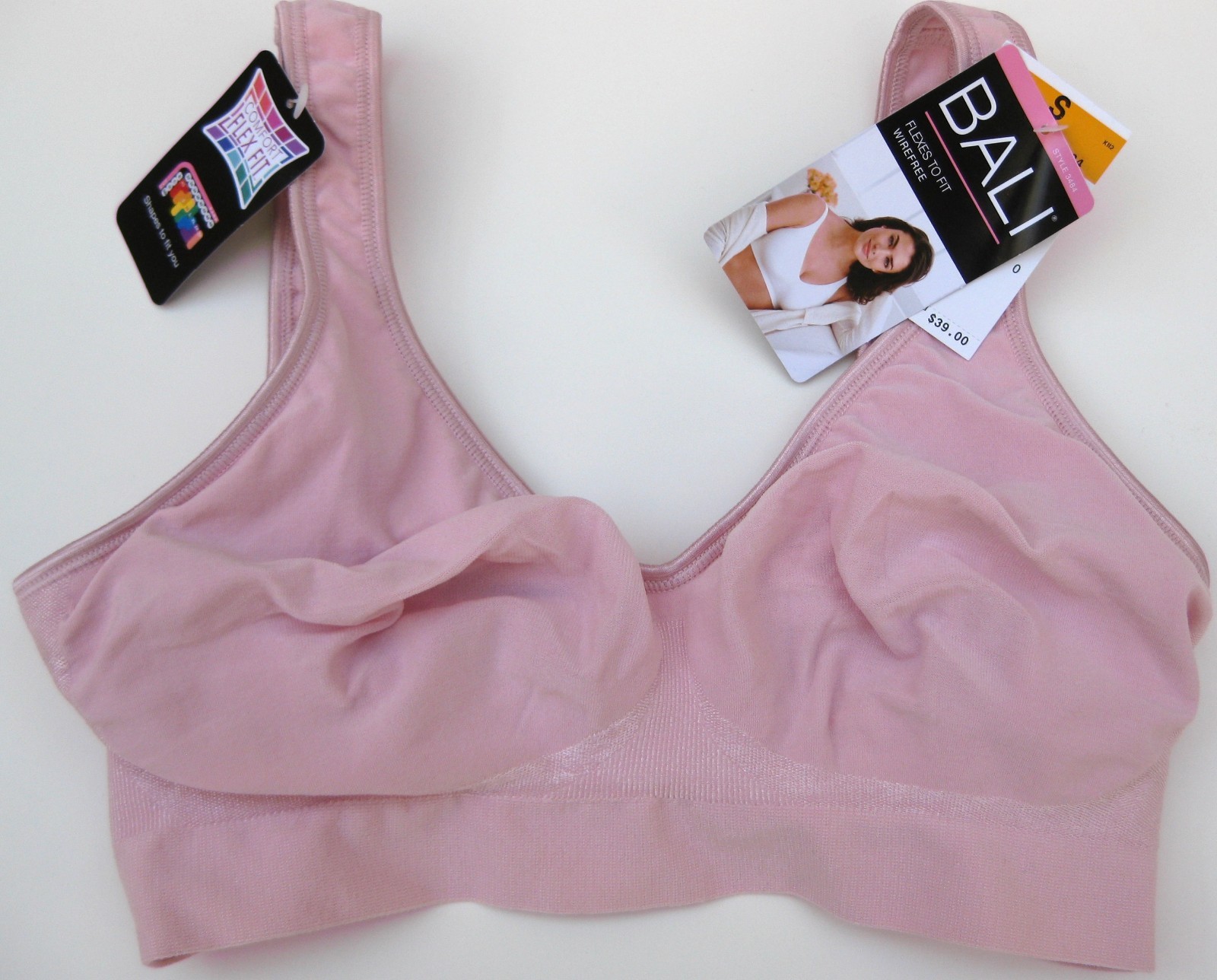 New 1 Bali Comfort Revolution Flexible Fit Wirefree 3484 Size S-XL Knit ...