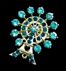 Blue FERRIS WHEEL Rhinestone CIRCUS Amusement Park Eiffel Tower ...