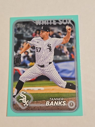 2024 Topps Update Tanner Banks Aqua Fanatics Parallel White Sox US129 ...