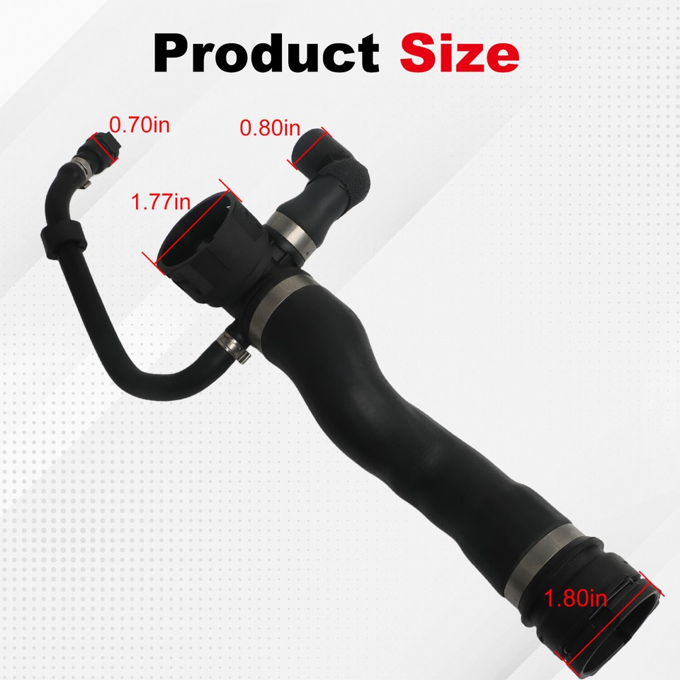 2011-2017 BMW 535i GT F07 Upper Radiator Hose W/Vent Hose | 17127580957 ...