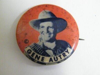 Vintage Gene Autry Button Pin Pinback | eBay