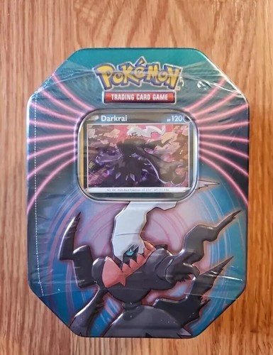 Sealed Pokemon TCG Triple Whammy Collector Tin Darkrai Booster Packs ...